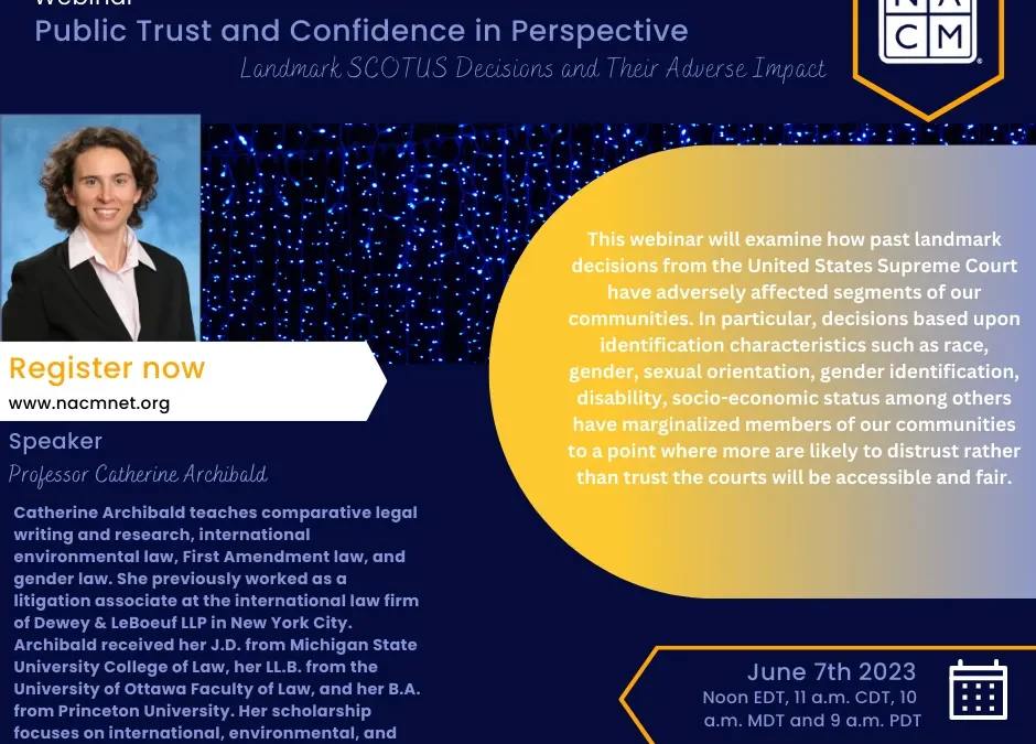 Public Trust and Confidence in Perspective – National Association for ...